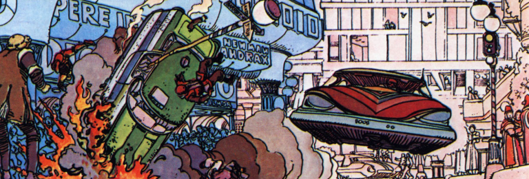 Juan Gimenez illustrated this scene of Molly & Case from Neuromancer ...