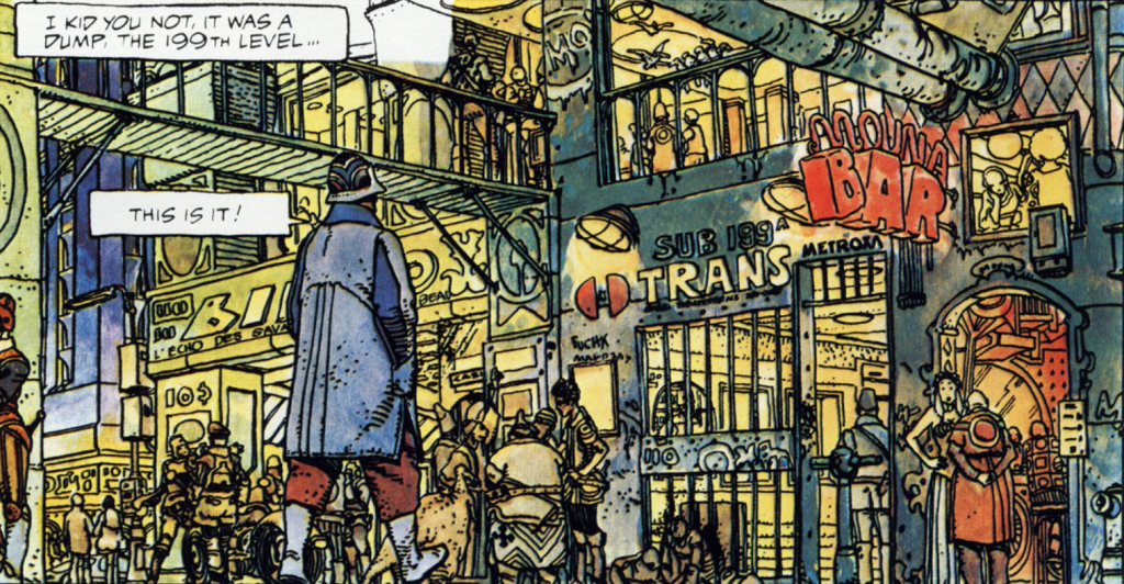 Juan Gimenez illustrated this scene of Molly & Case from Neuromancer ...